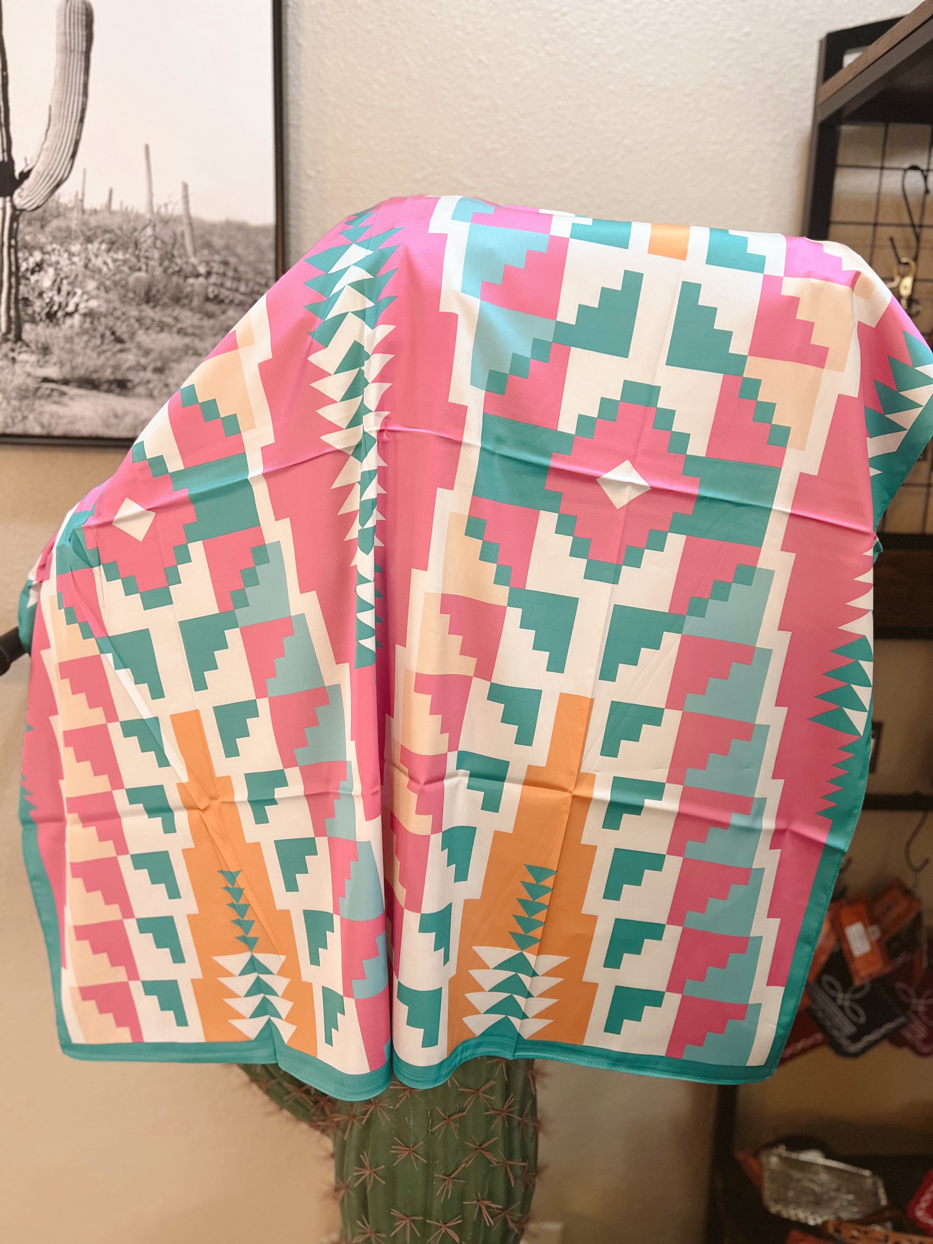 Pastel Paradise Wild Rag – Cactus Wrangler