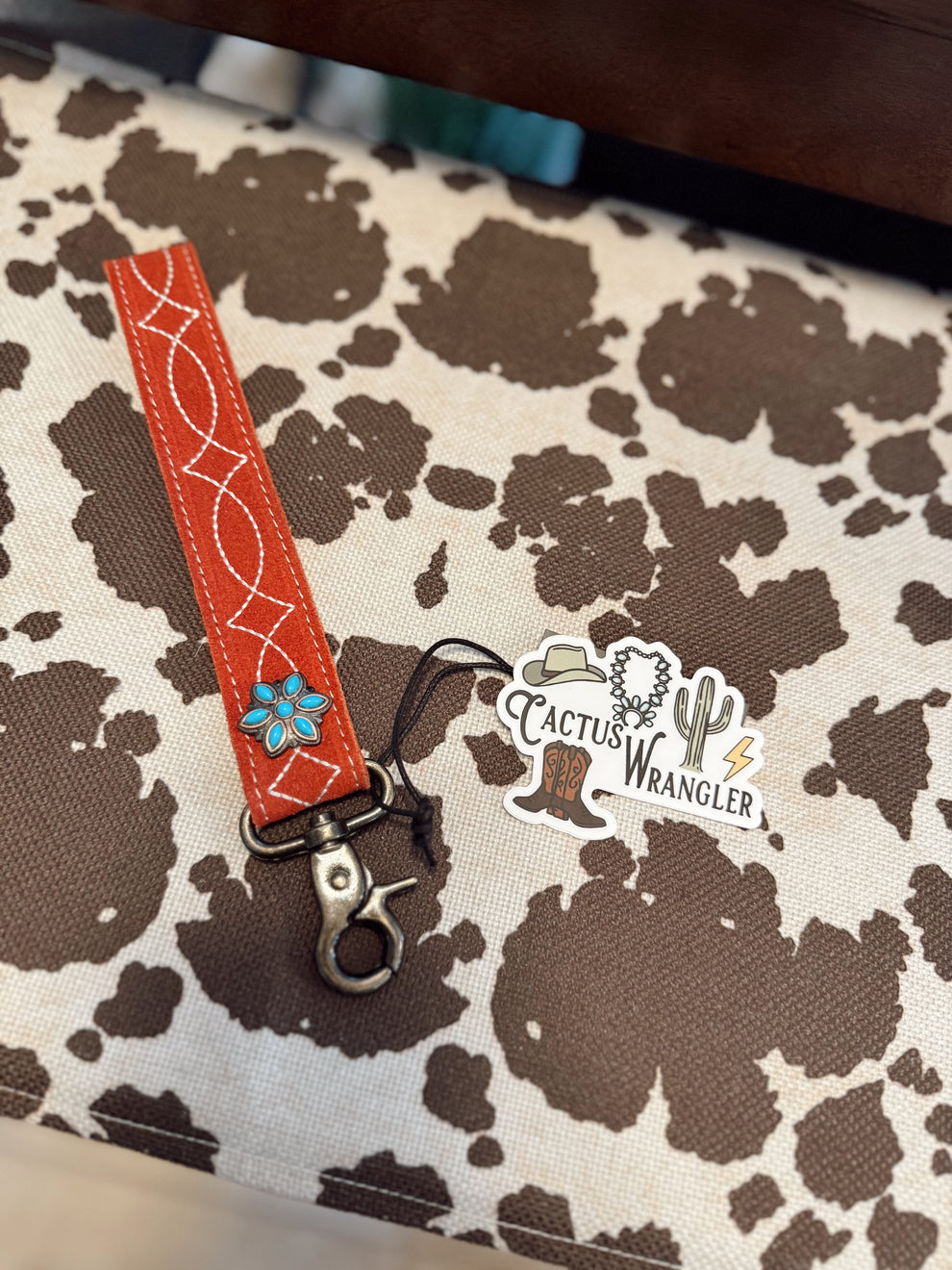 Red Rodeo Rose Key Fob – Cactus Wrangler